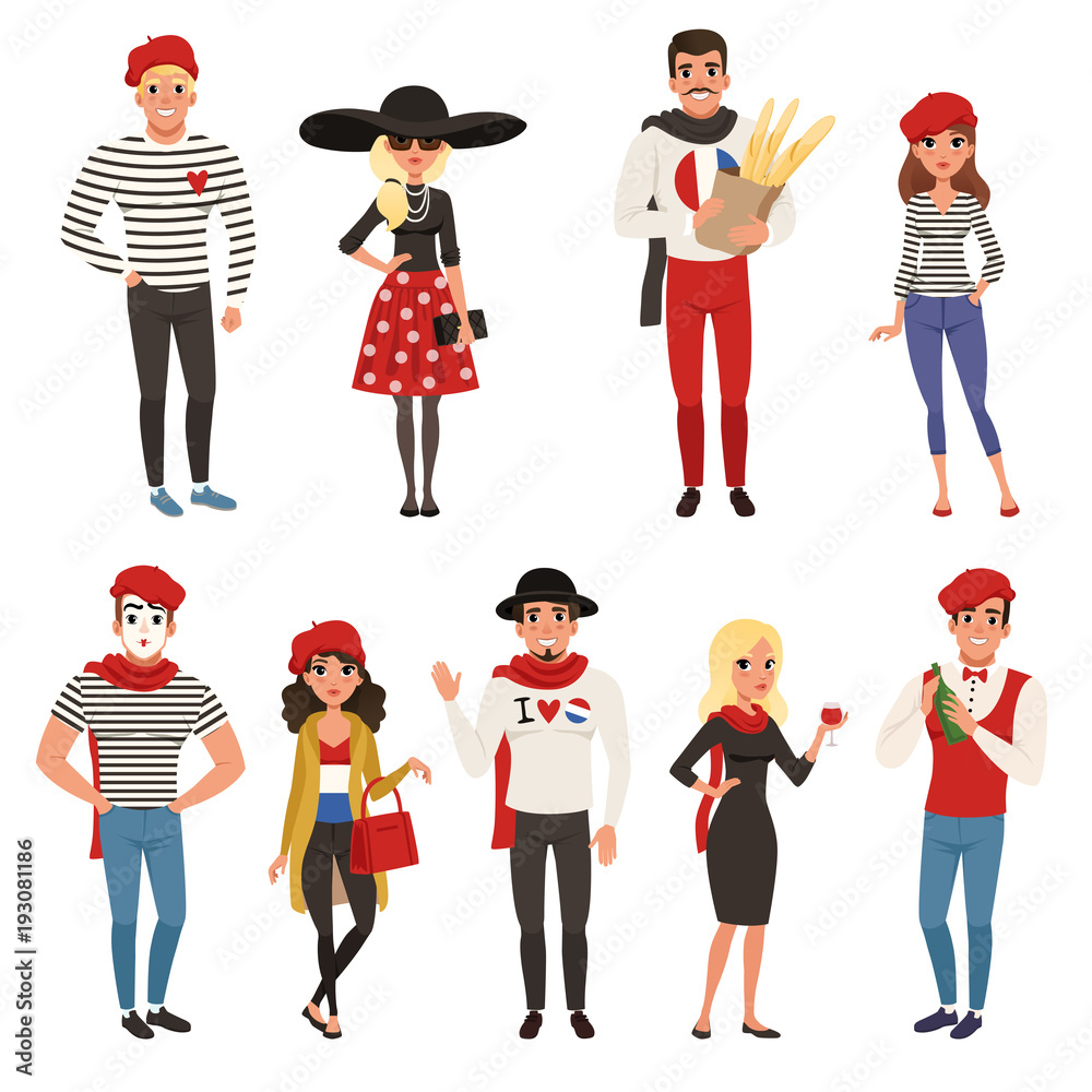French Person Clipart