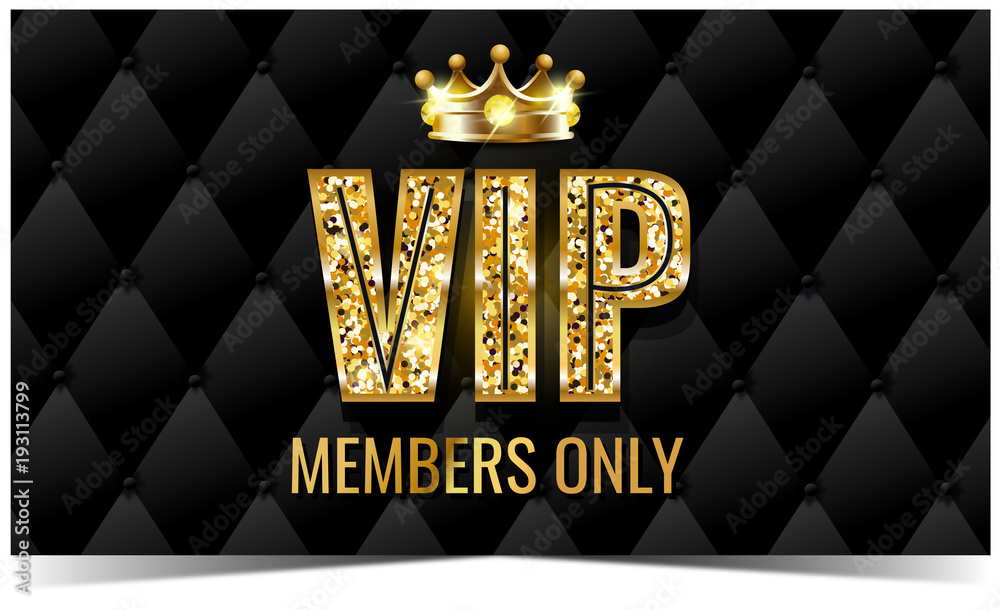 VIP. Members Only! Stock Vector | Adobe Stock