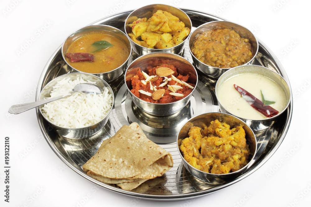 Indian Thali Food Stock Photo | Adobe Stock