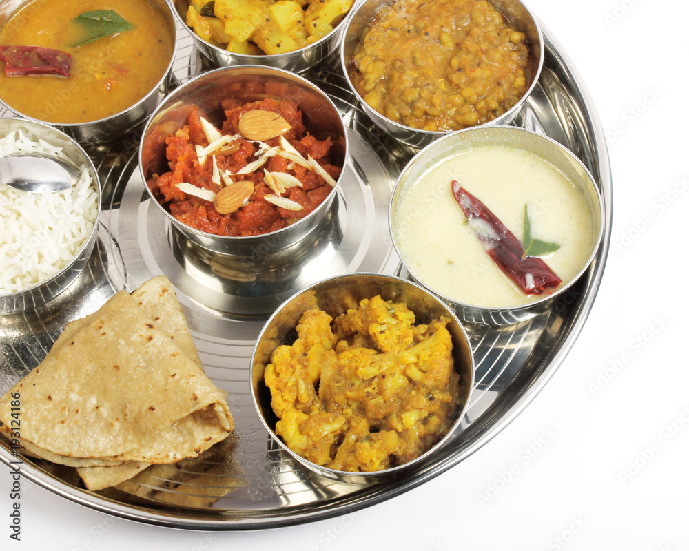 Indian Thali Food Stock Photo | Adobe Stock