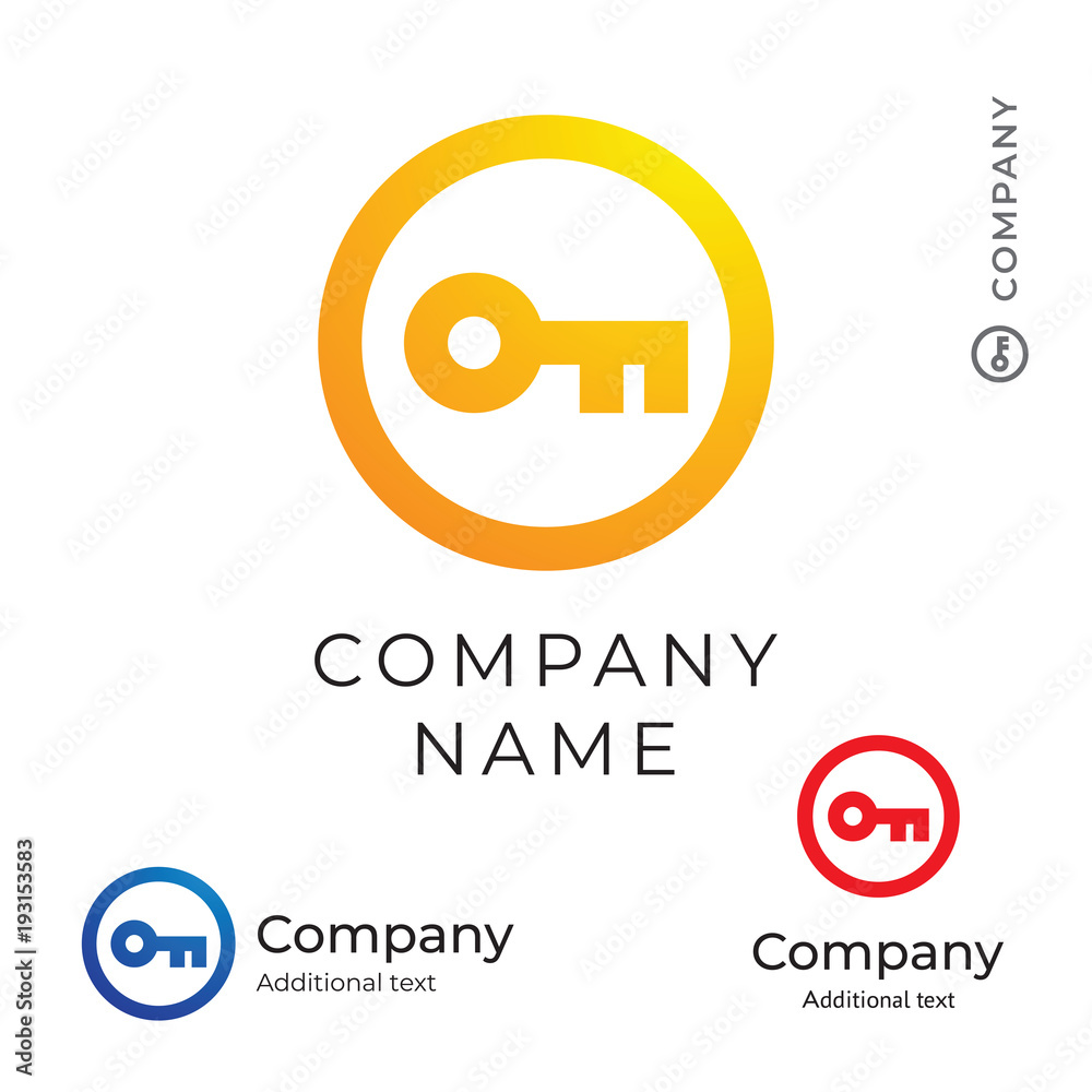 Key Logo Modern Simple and Clean Identity Brand Icon Commercial Symbol ...