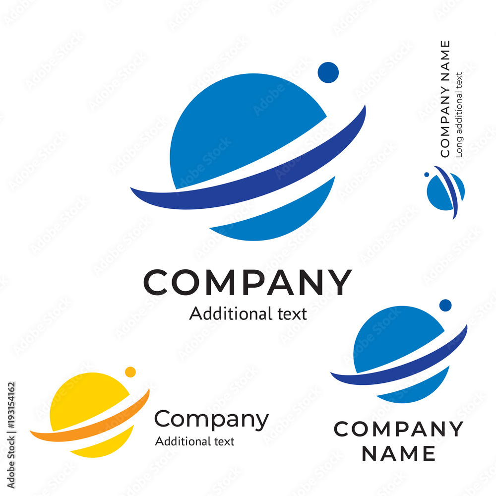 Planet Abstract Logo Modern Identity Brand Icon Company Symbol Concept ...