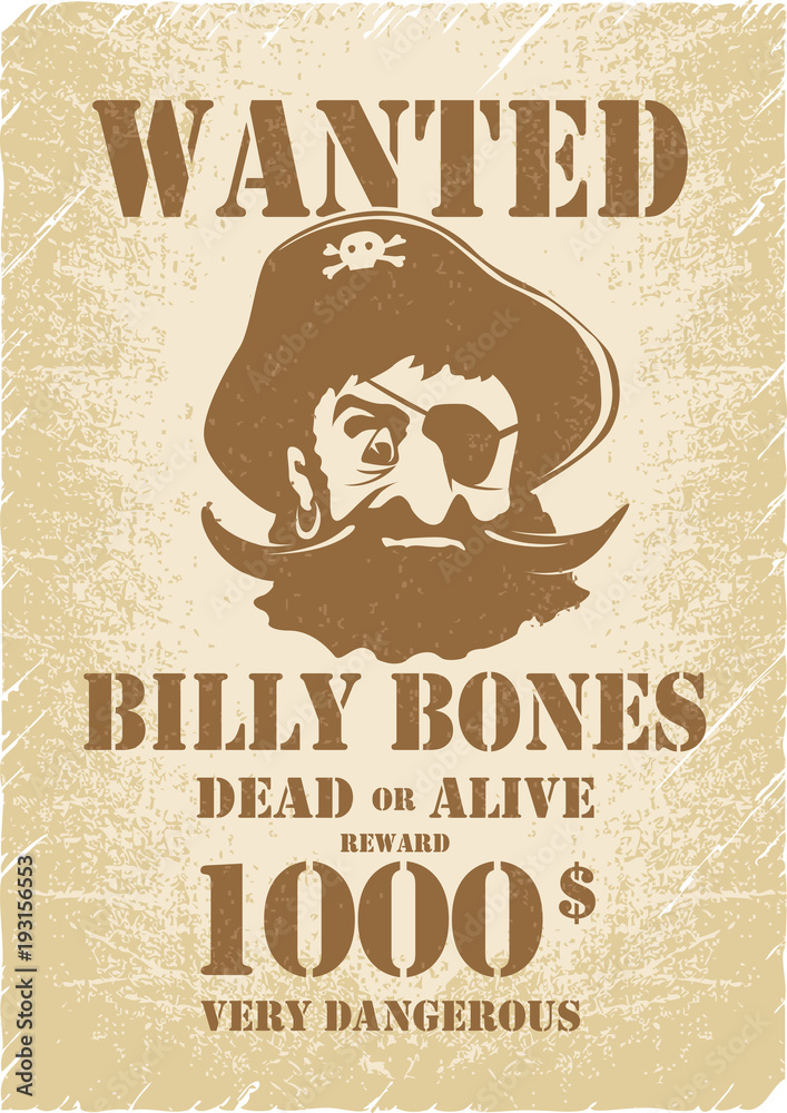 Pirate Poster Template