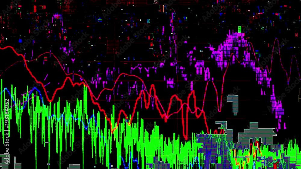 Oscilloscope Waveforms Damage Noise Corrupted Glitch Background vídeo ... Oscilloscope Waveforms Damage Noise Corrupted Glitch Background vídeo ...