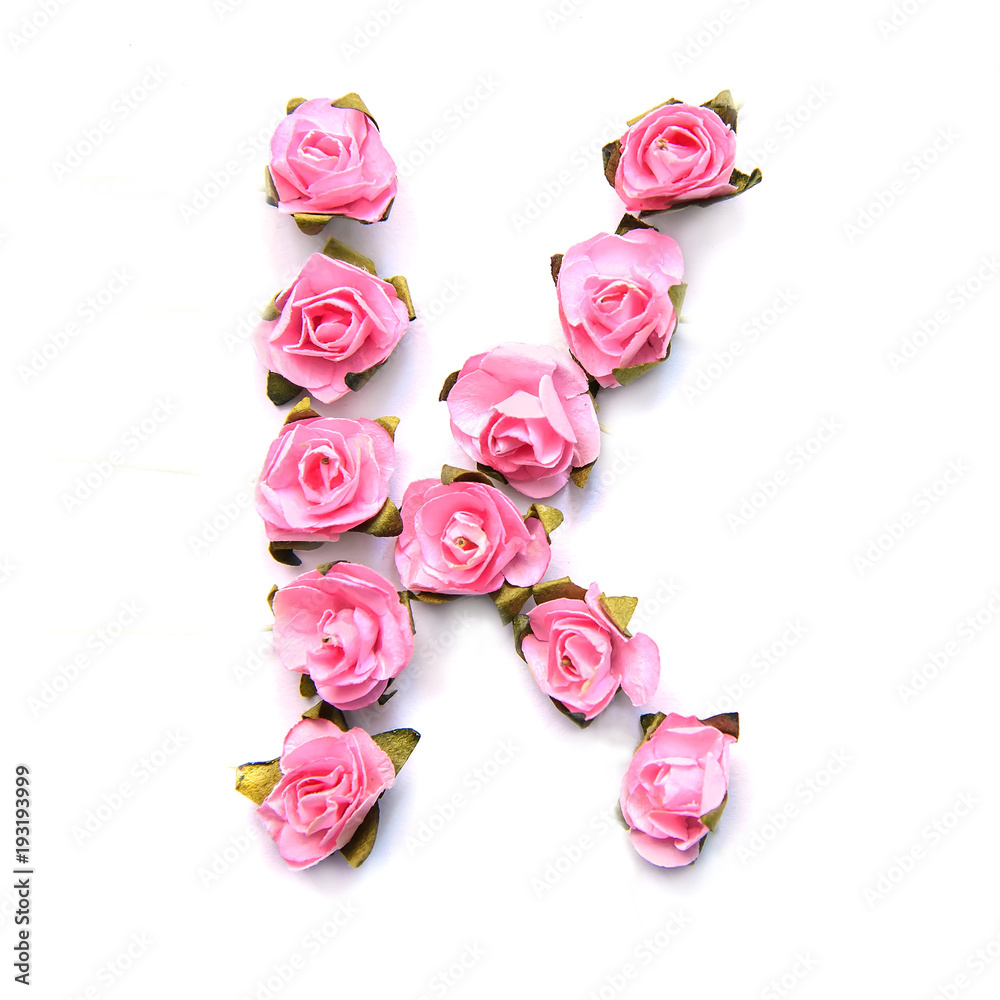 Letter K In Rose