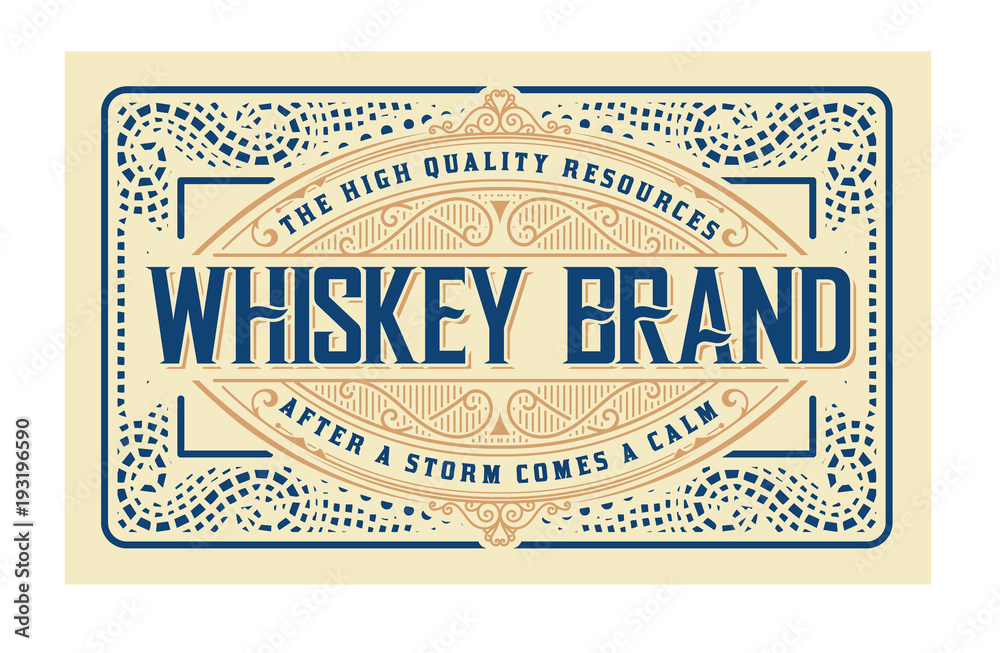 Antique Whiskey Labels