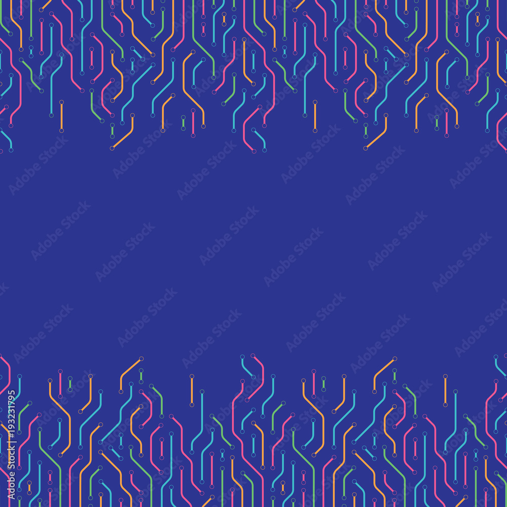 Technology background from colored lines connections for your ...