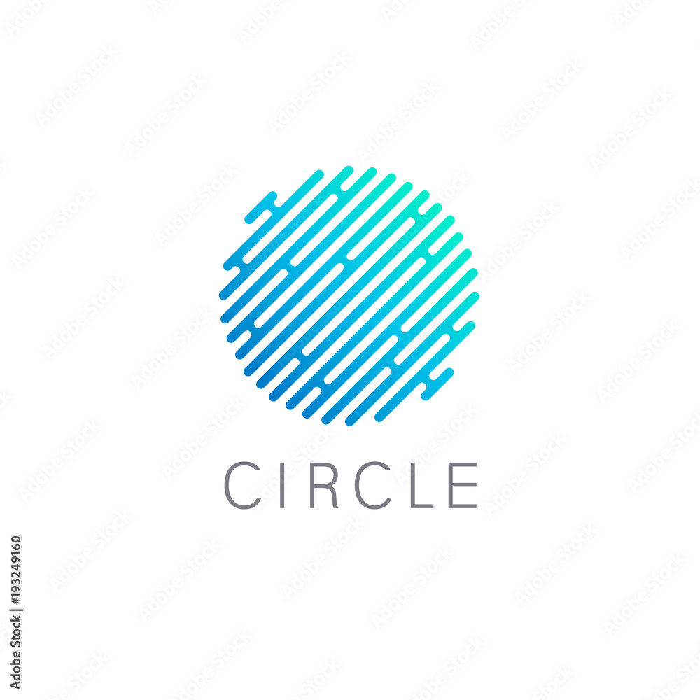Vector design element for business. Blue circle sign Stock Vector ...