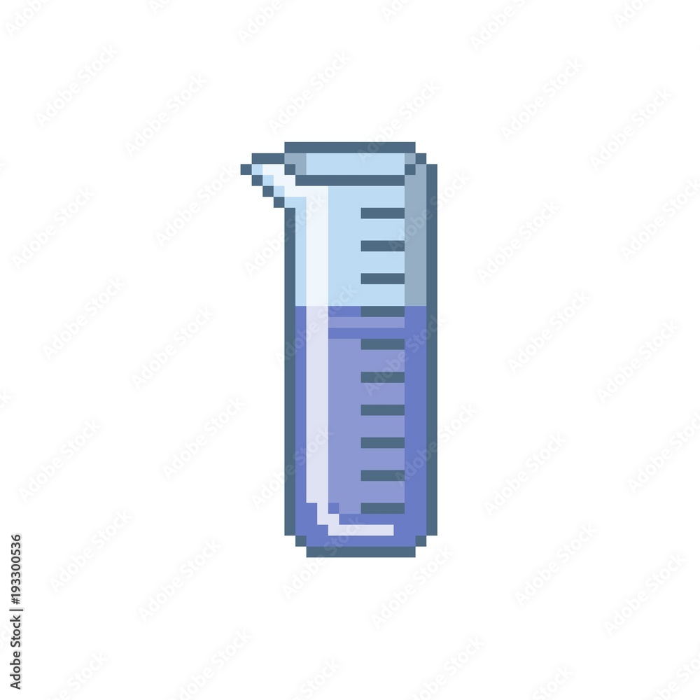 flask pixel art laboratory Stock Illustration | Adobe Stock