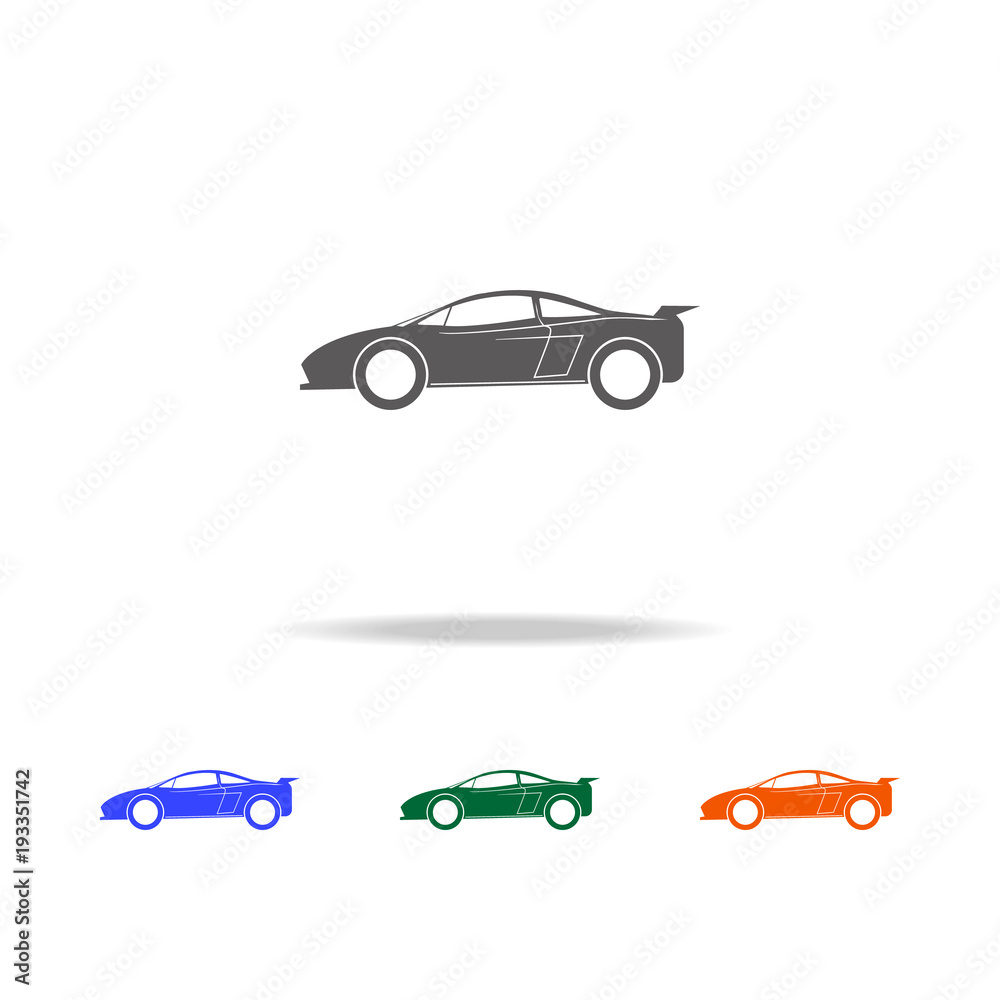 sports car icon. Types of cars Elements in multi colored icons for ...