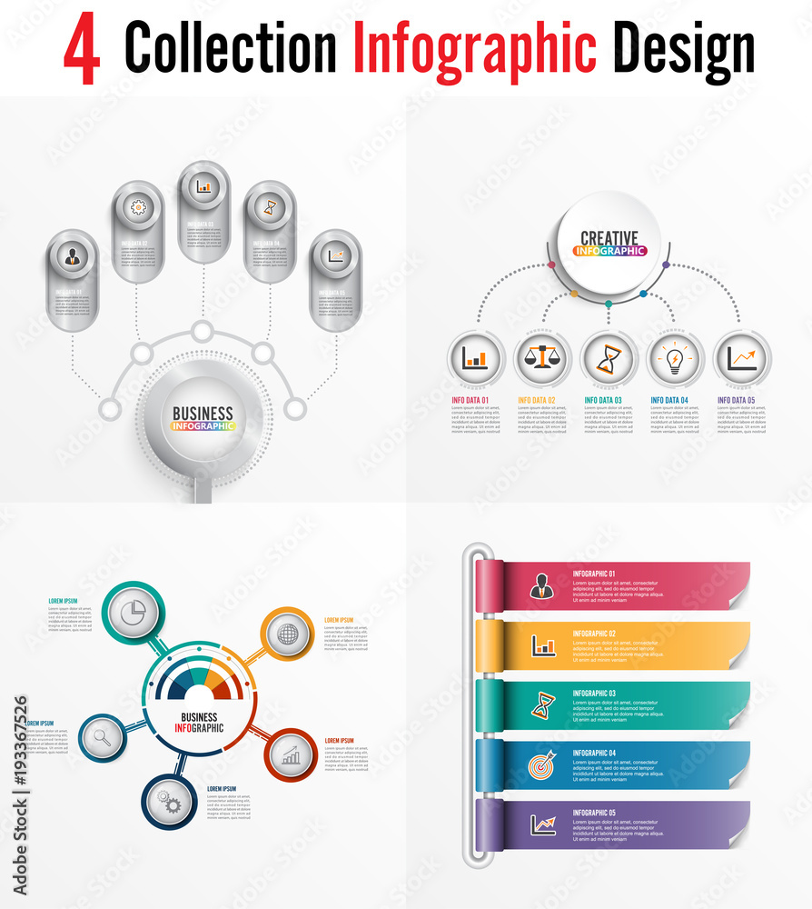 Infographic Creative Design Vector Set 93