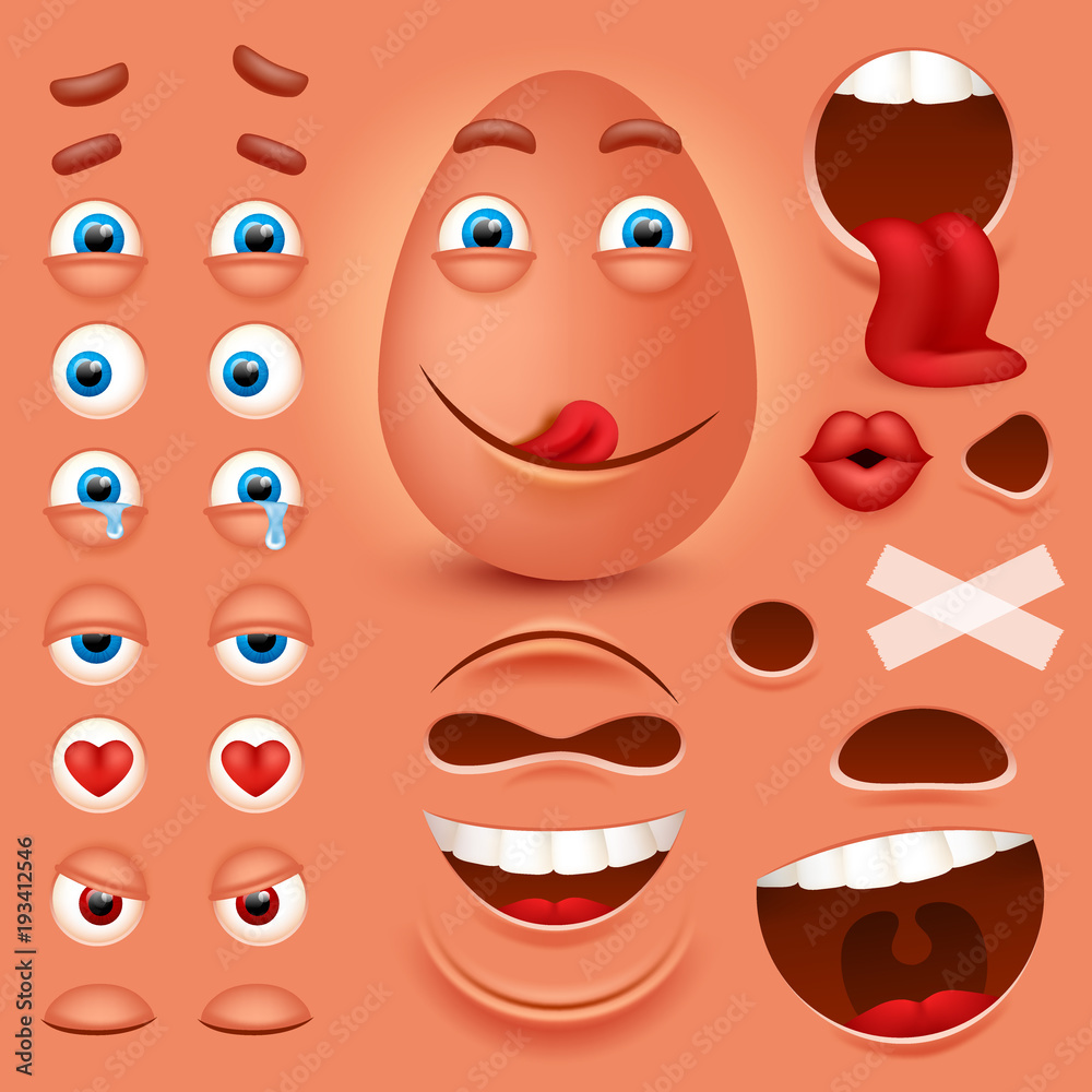 3d Smiley Faces Emotion