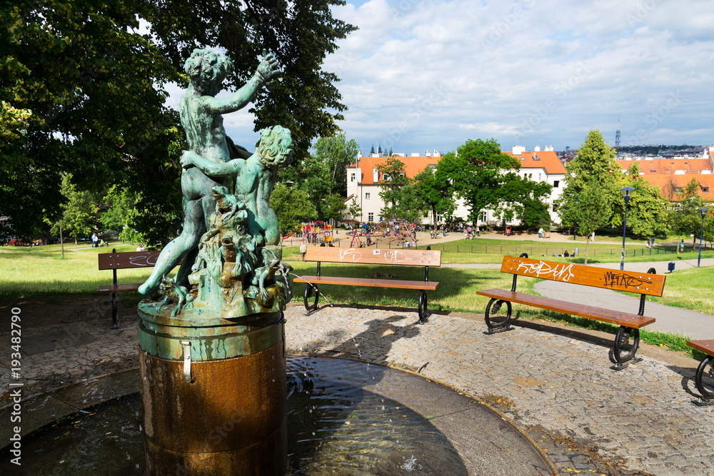 Fotka „Fountain called By Little Frogs or Playing Boys inspired by ...