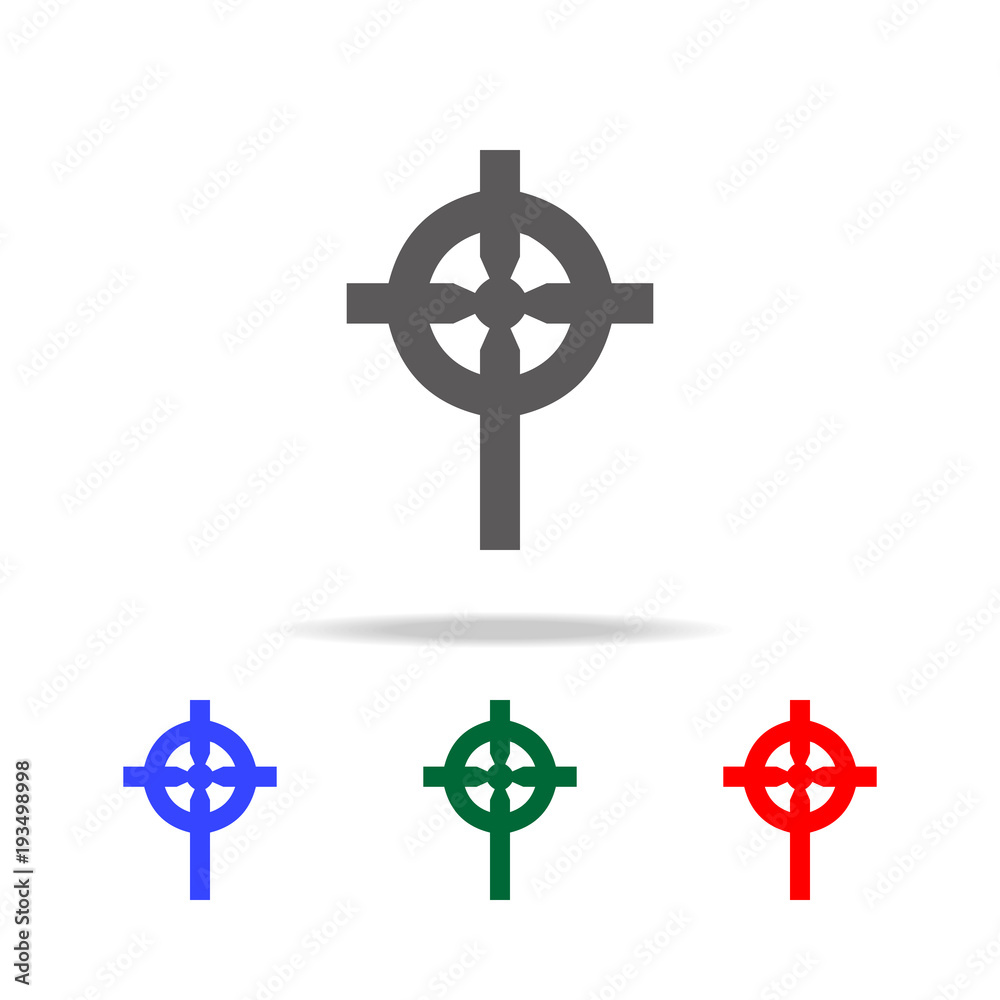 Religion Cross Icon. Elements in multi colored icons for mobile concept ...