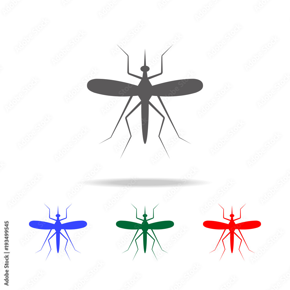 Mosquito icon. Elements in multi colored icons for mobile concept and ...