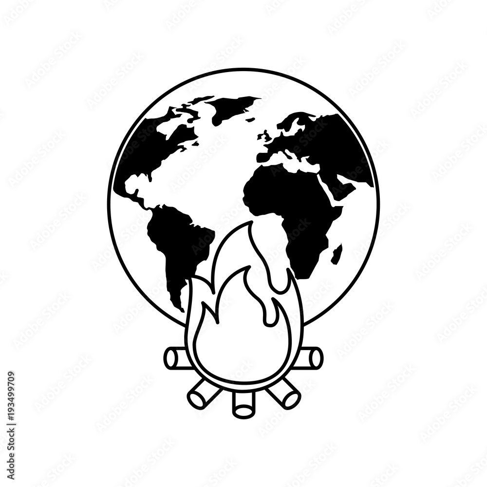World On Fire Drawing