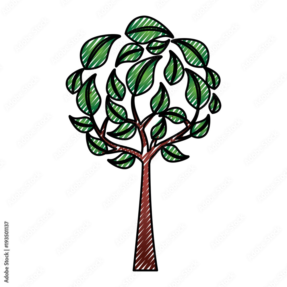 Round Tree Vector