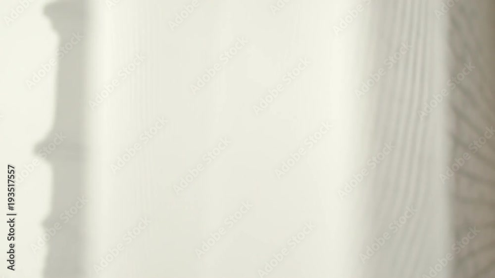 Decorative white brick wall close-up, the front background is blurred ...