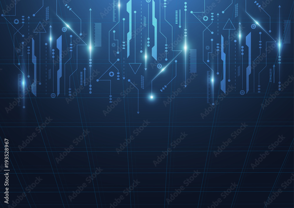 Abstract digital background with technology circuit board texture ...