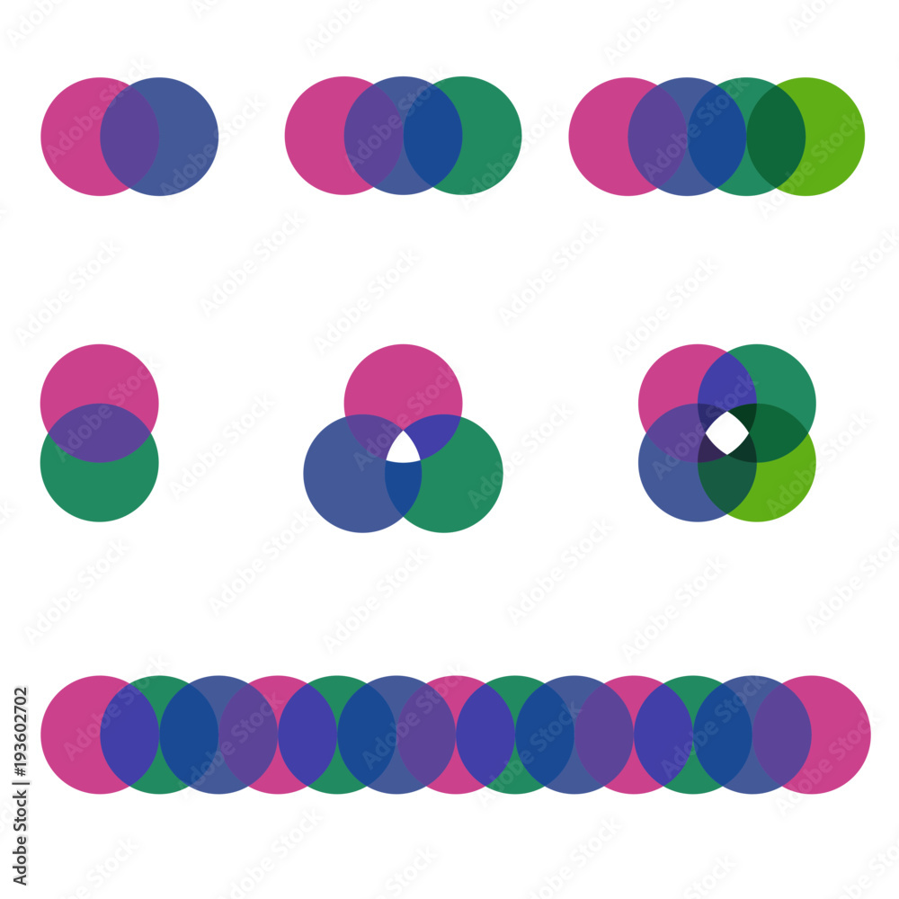 venn diagram vector data visualization infographic Stock Vector | Adobe ...