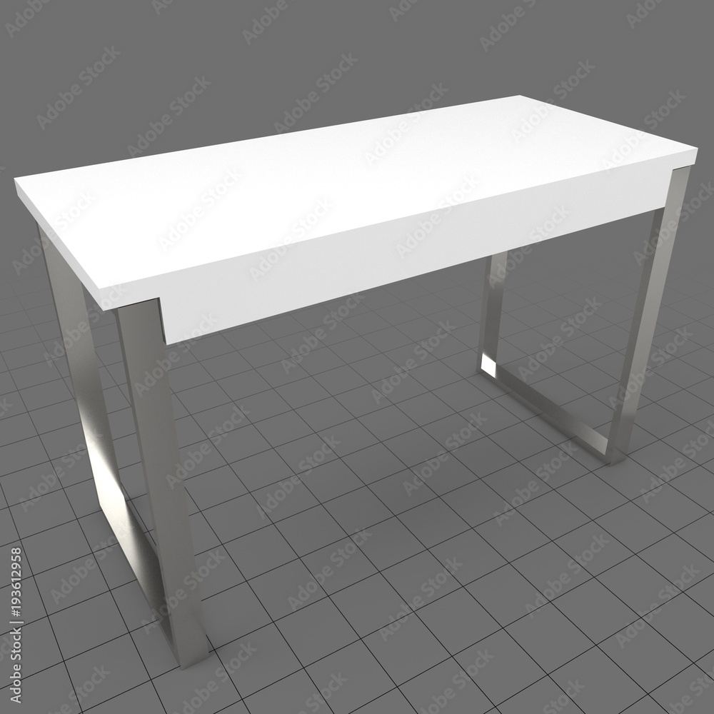 Modern working table Stock 3D asset | Adobe Stock
