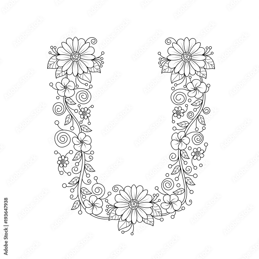 Letter U Coloring Pages