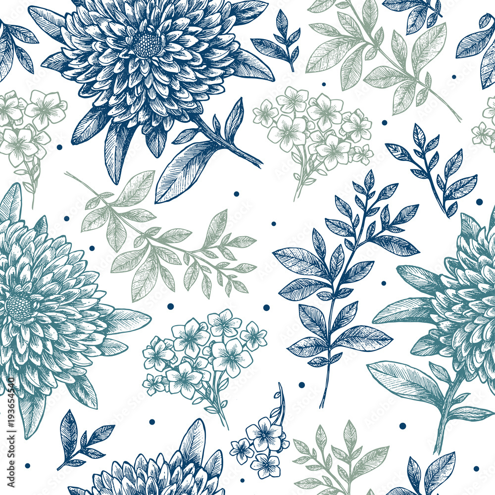 Flower Cloth Texture Seamless