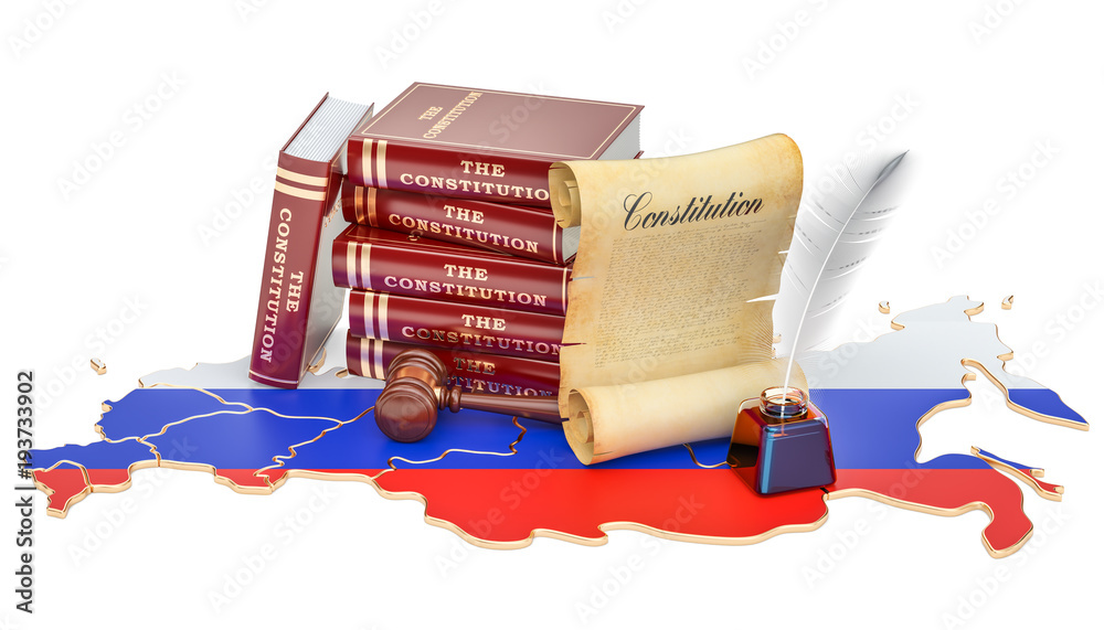Constitution of Russia concept, 3D rendering Stock-Illustration | Adobe ...