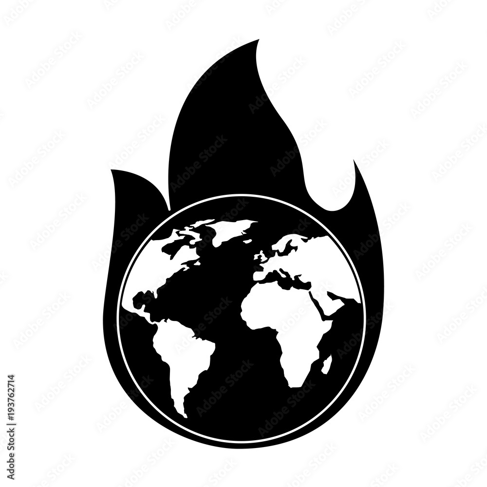 World On Fire Clipart