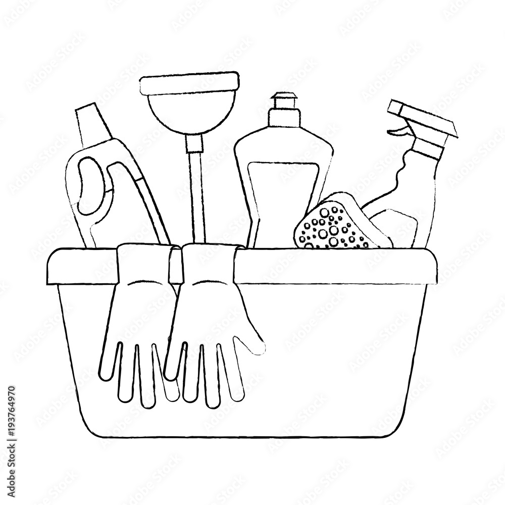 How To Draw Cleaning Supplies at Casey Hall blog