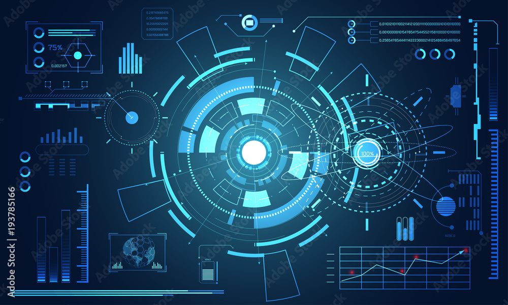 abstract technology ui futuristic concept hud interface hologram ...