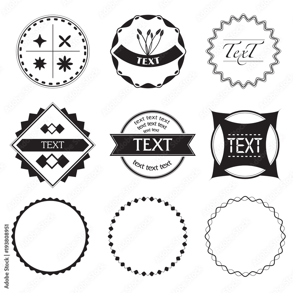Simple labels Stock Vector | Adobe Stock