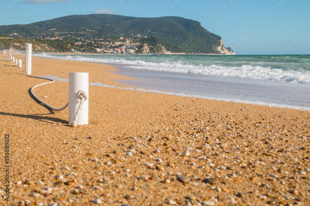 Spiaggia di Marcelli di Numana, Ancona, Marche, Mare Adriatico, Italia ...