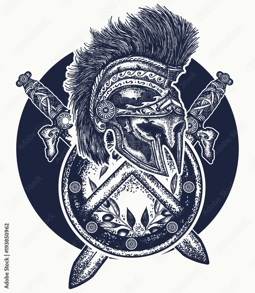 Ancient Spartan Shield Designs