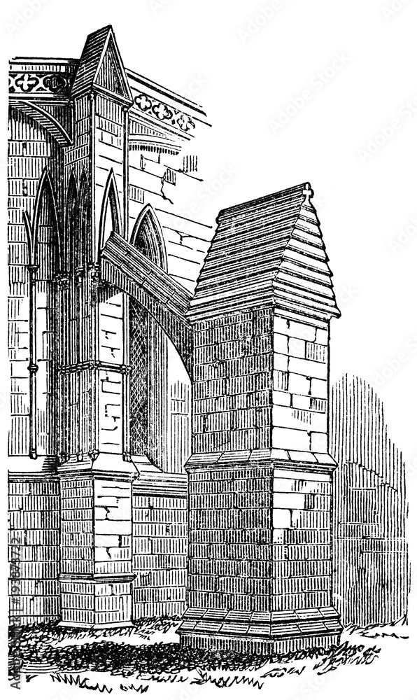 Flying Buttress Drawing
