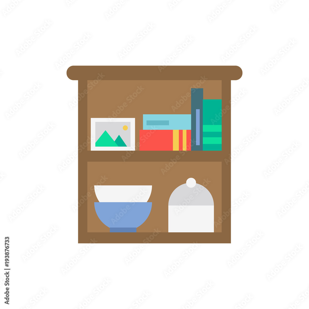Storage icon flat symbol. Isolated vector illustration of icon sign ...