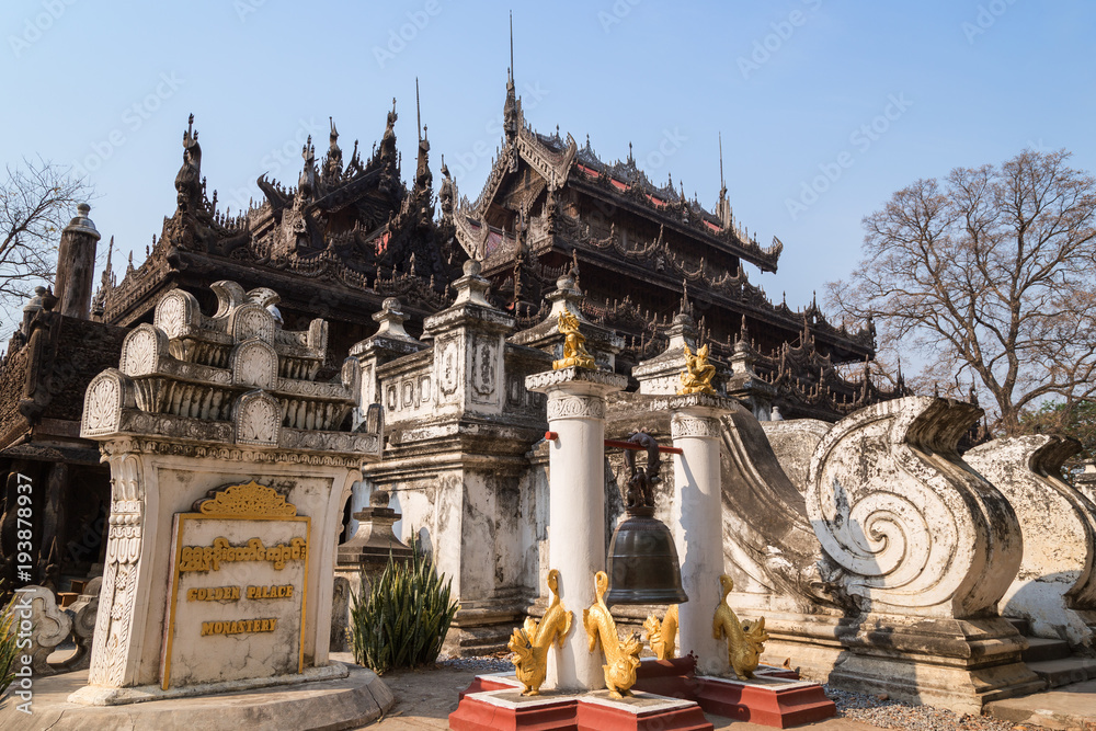 Shwenandaw Monastery (also known as Golden Palace Monastery) is a ...