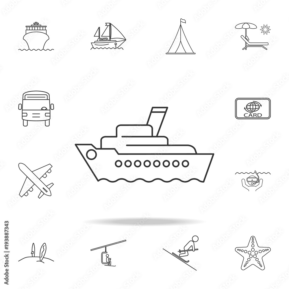 Cruise Ship Icon