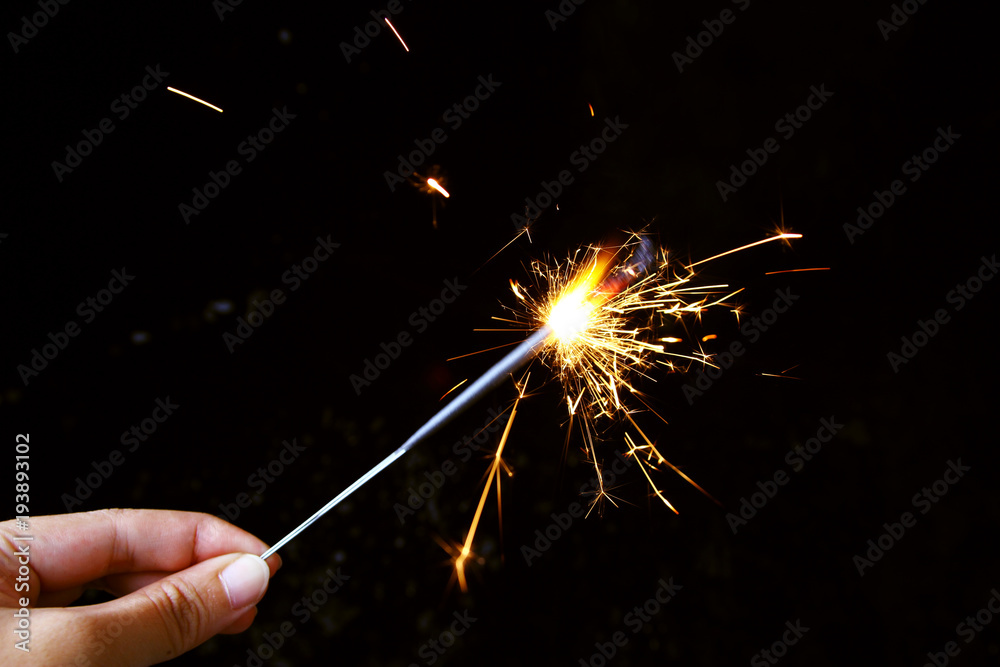 Sparklers In Hand