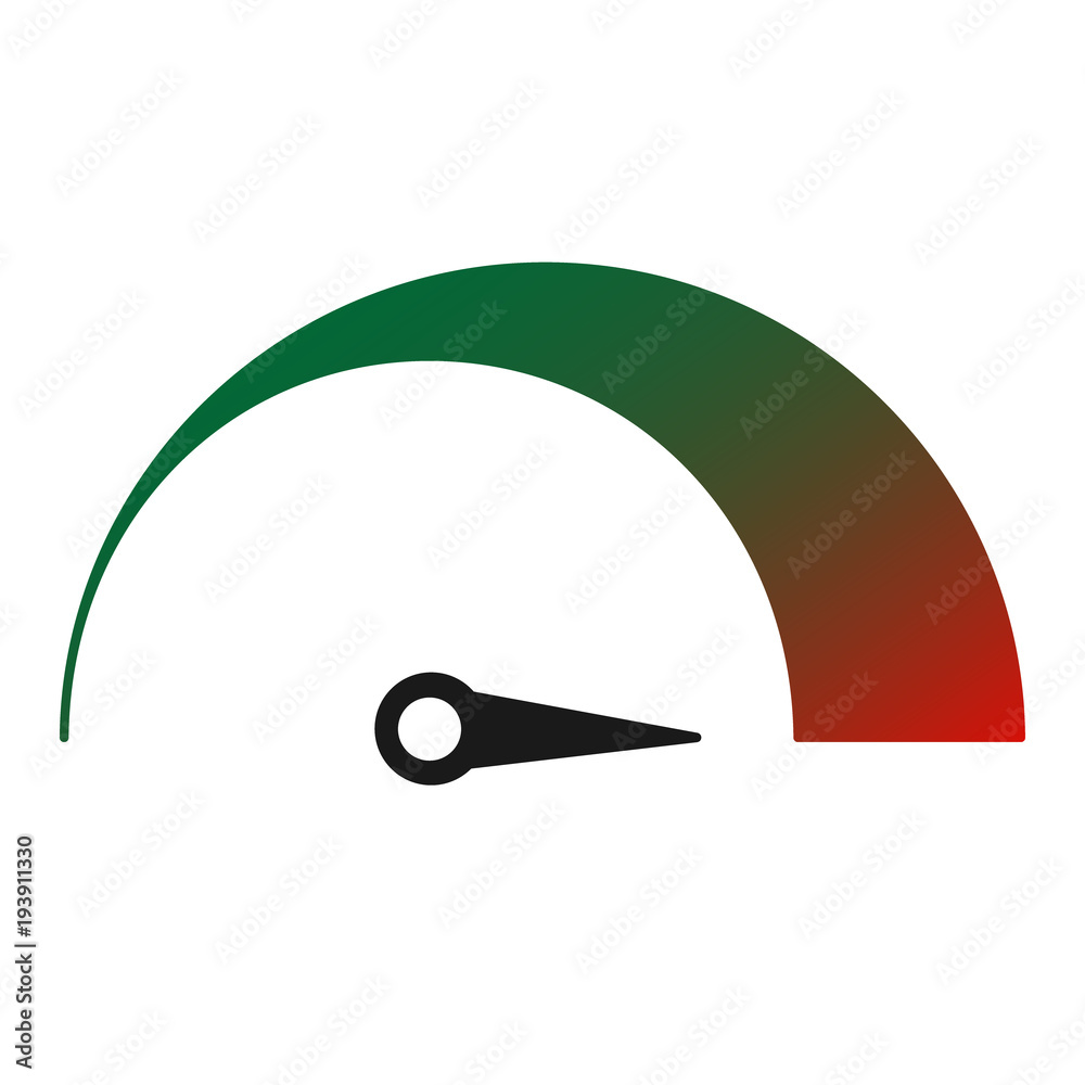 The tachometer, speedometer and indicator icon. Performance measurement ...
