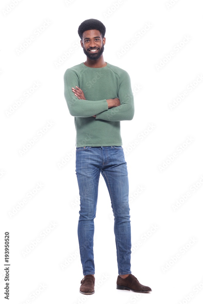 Full body afro man Stock Photo | Adobe Stock