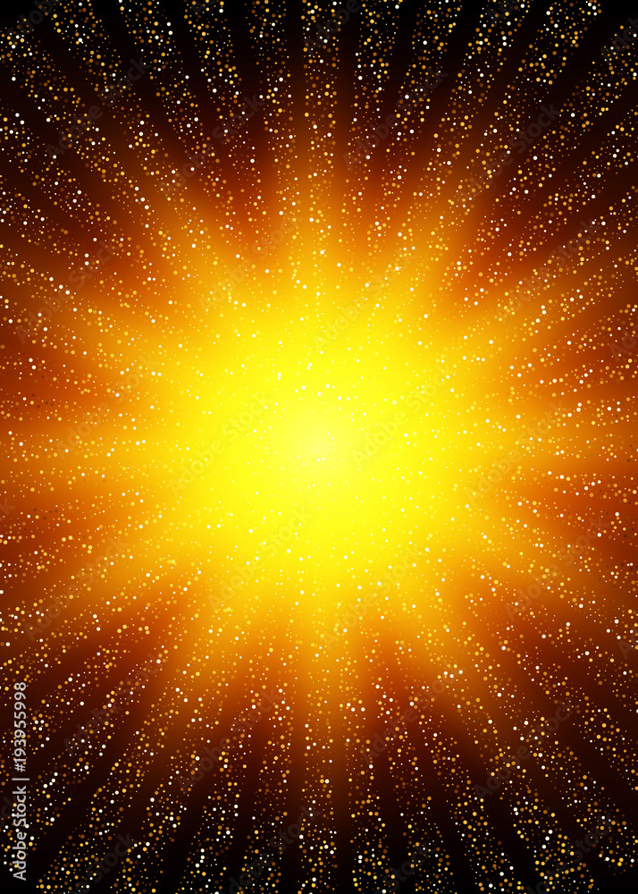 Shining Poster Template. Design for presentation, concert, show Stock ...