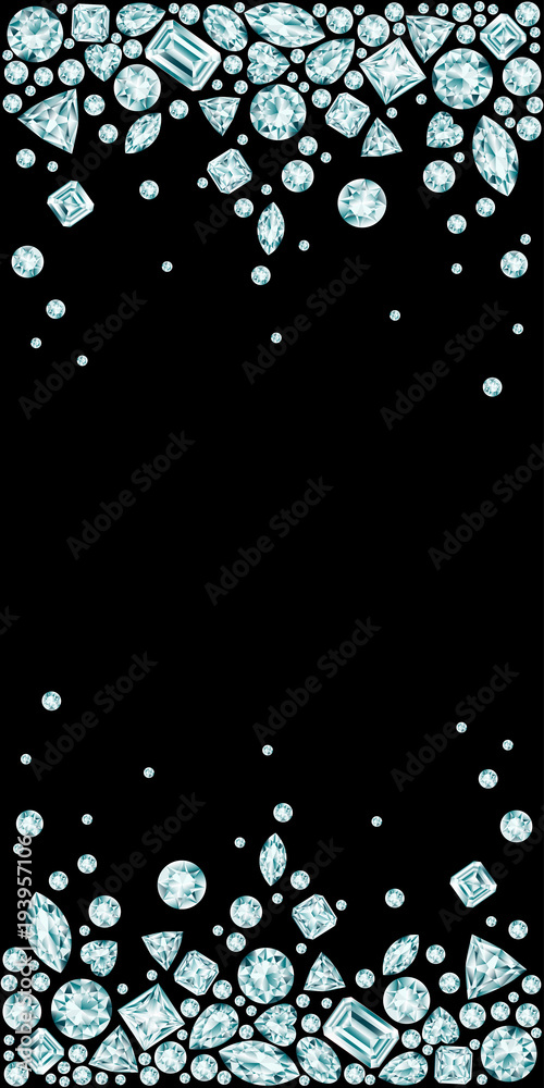 Black background with two diamond borders Stock Vector | Adobe Stock