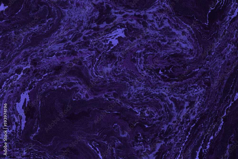 Suminagashi marble texture hand painted with indigo ink. Digital paper ...