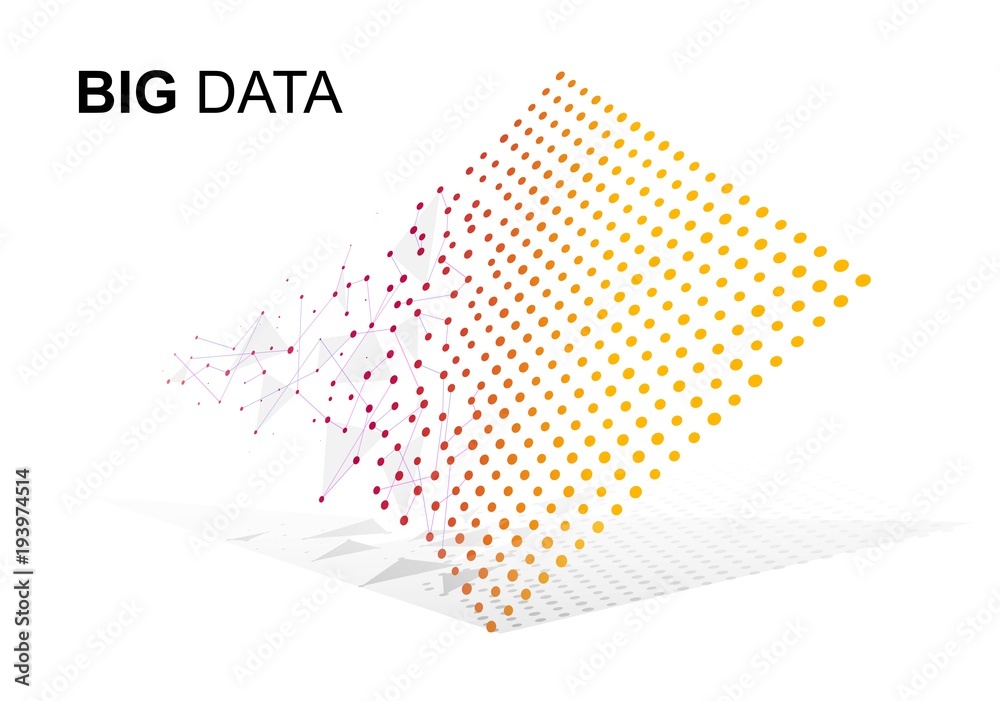 Data Sorting. From Chaos to System. Artificial intelligence.Big data ...
