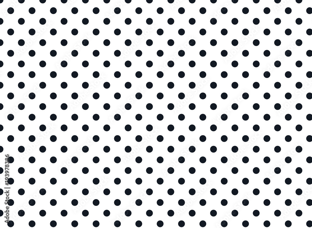 Black and White Polka Dot Background -Pattern Stock Vector | Adobe Stock