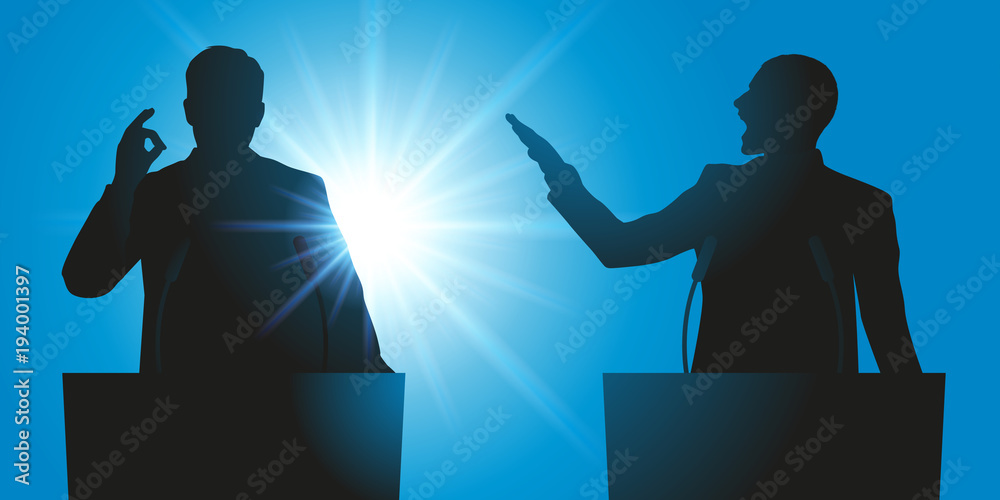 débat - discours - débattre - meeting - micro - leadership - politicien ...