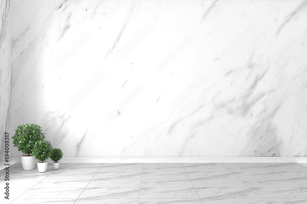 Granite room interior - Empty room of natural stone granite wall and ...