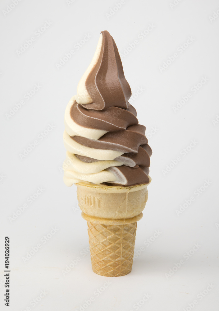 swirl soft serve ice cream Stock Photo | Adobe Stock