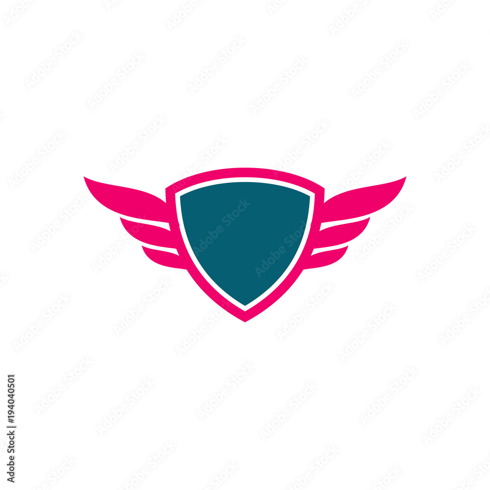 shield with wing logo design, use this design for your business Stock ...